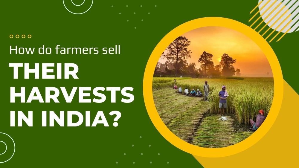 How do farmers sell their harvests in India?